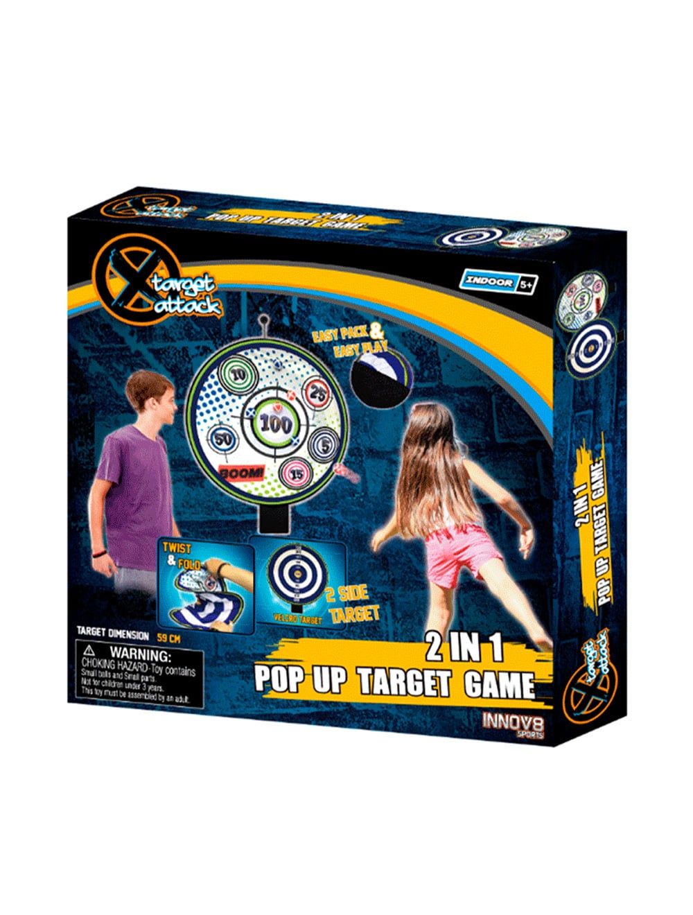 Lanzamiento al blanco 2 IN 1 Pop Up Target Game