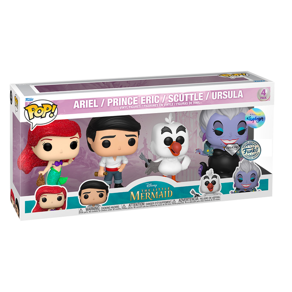 POP Disney: Little Mermaid- 4pk (DGLT) Exclusivo Weplay